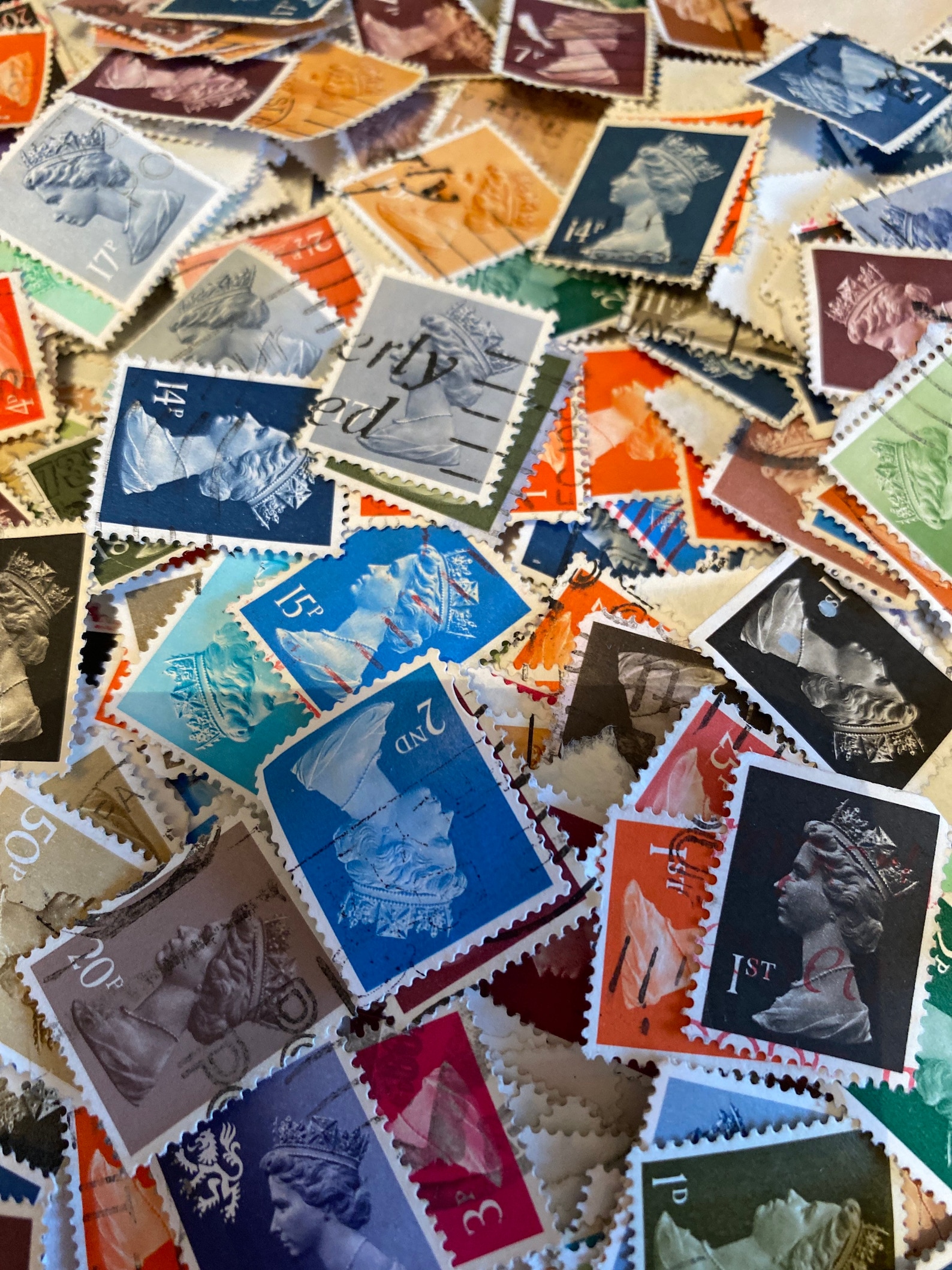 Mixed Used UK Postage Stamps Etsy mixed-used-uk-postage-stamps-etsy