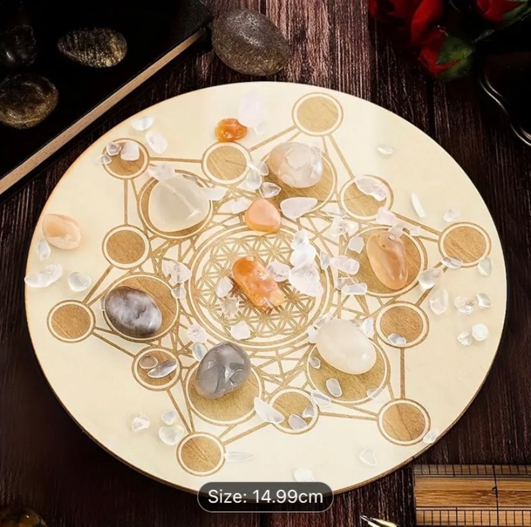 Crystal Grid Board. Wooden. Altar/shrine/dowsing Brand New - Etsy