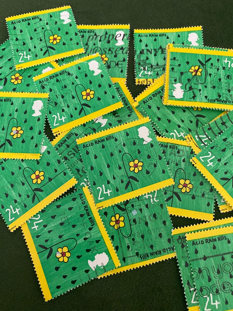 Climate Change Used Postage Stamps. Collecting Craftingjunk - Etsy