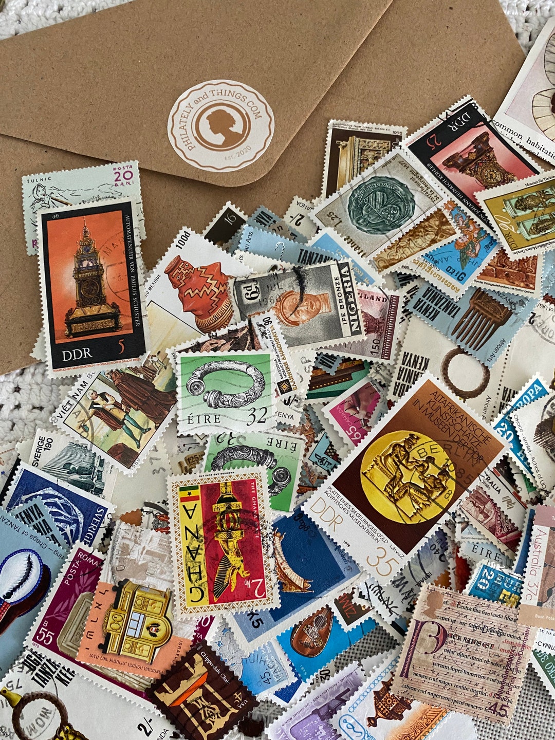 Culturearttv Literature Età Worldwide Stamps. Scrap. Junk - Etsy