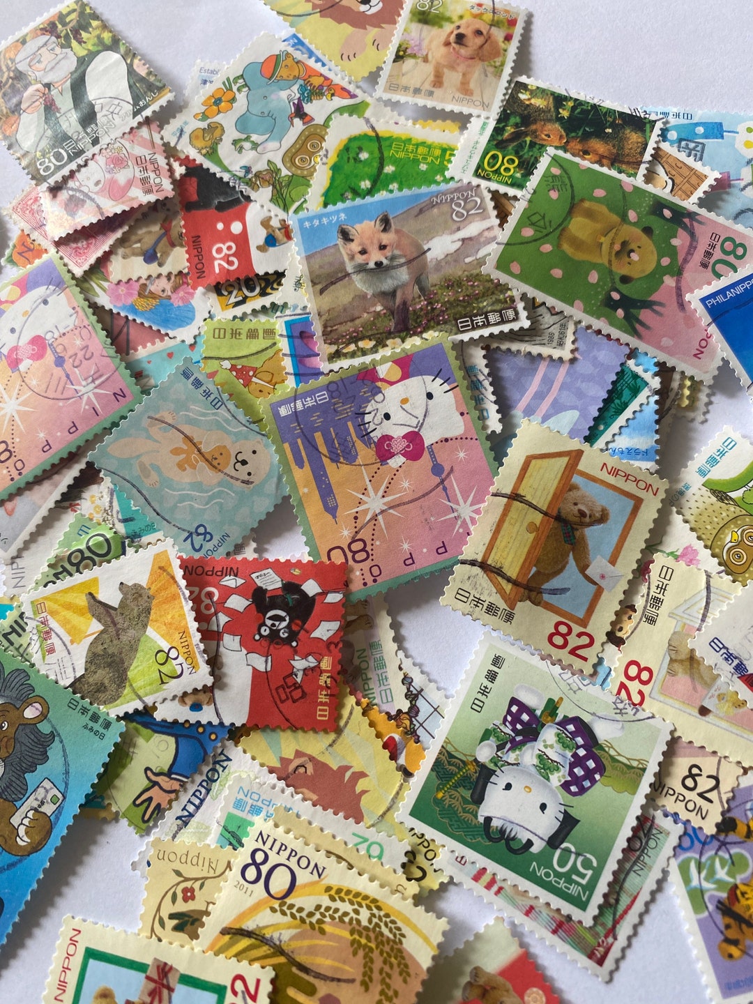 CUTE. Used Postage Stamps.craft/collect. Junk/scrapbook. Pk 25 - Etsy