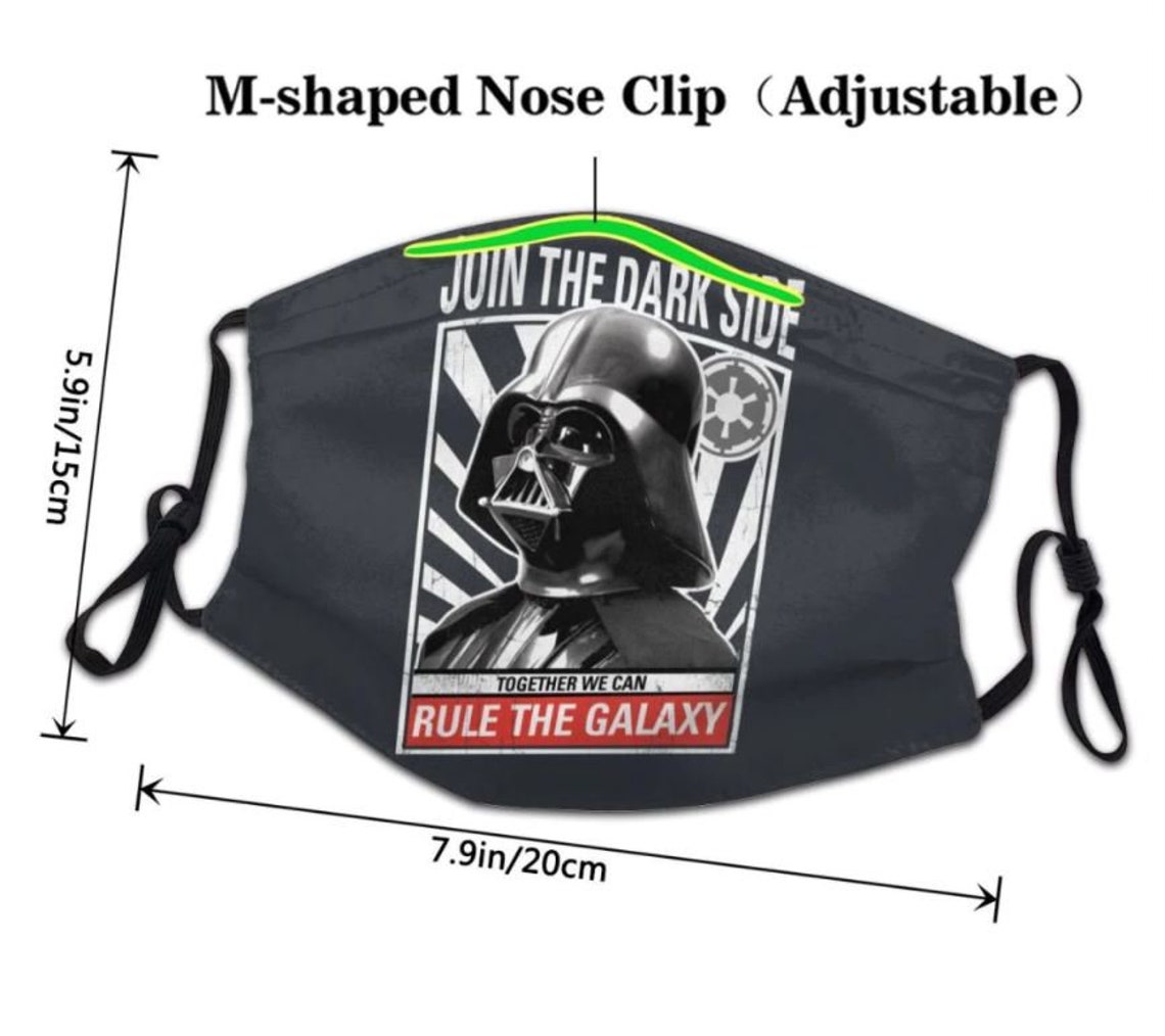 Darth Vader Star Wars Join the Dark Side Propaganda Washable Reusable ...
