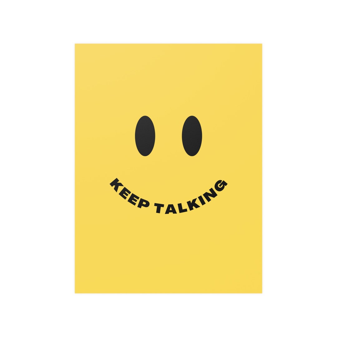 Keep Talking Smiley Face, Speech Language Pathology Poster - Etsy