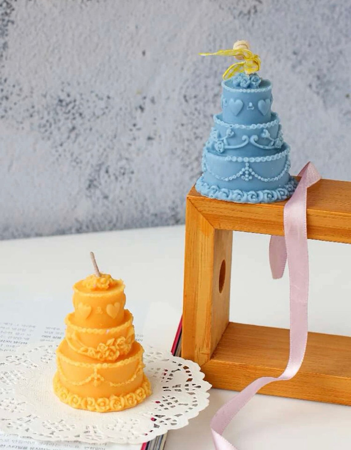 Mini Cake Candle - Etsy