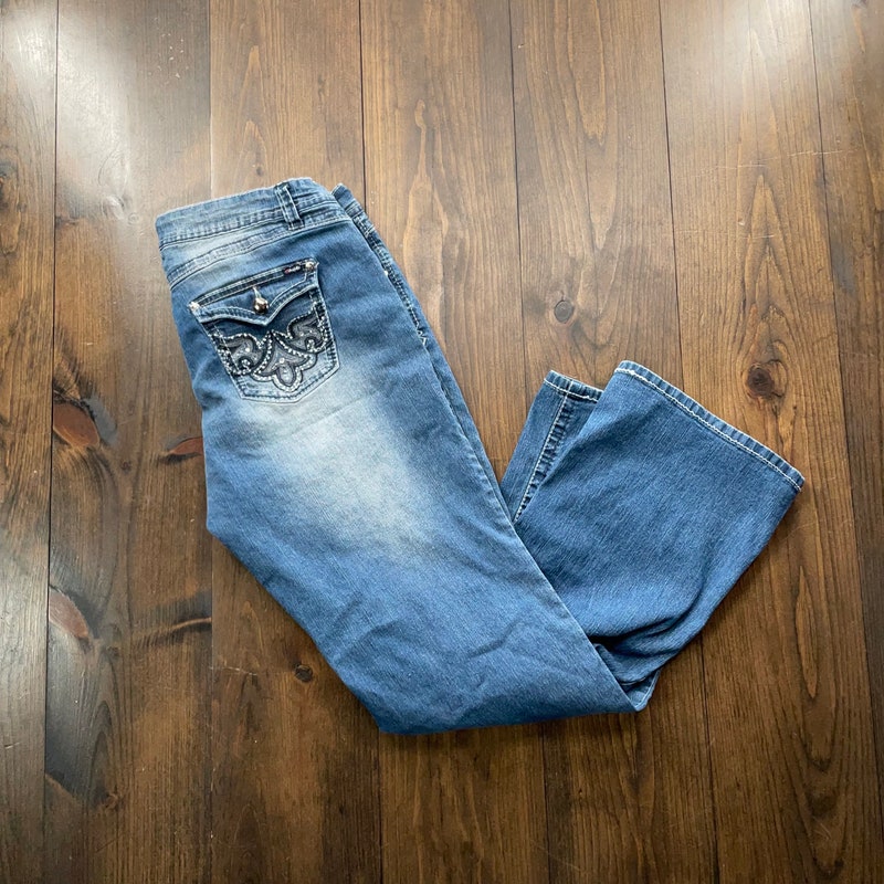 Bedazzled Jeans - Etsy