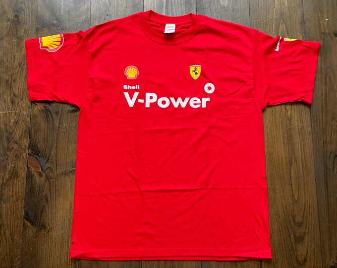 Vintage 1990s Scuderia Ferrari Shell Gas Formula 1 F1 Racing Official ...