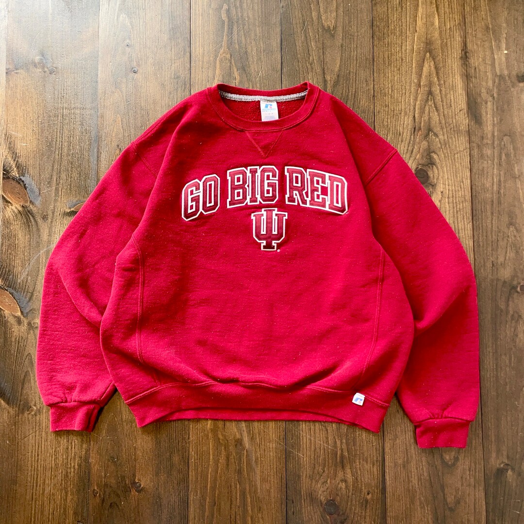 Vintage 1990s Go Big Red Indiana Hoosiers Russell Athletics University ...