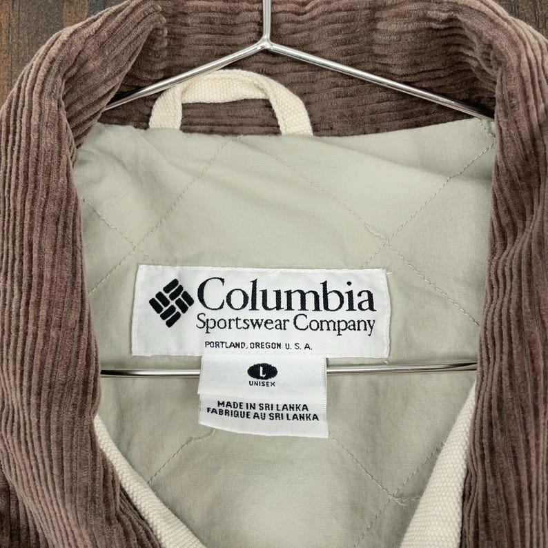 Vintage 1990s Columbia Barn Jacket Canvas Trench Chore Coat / Tag Size ...