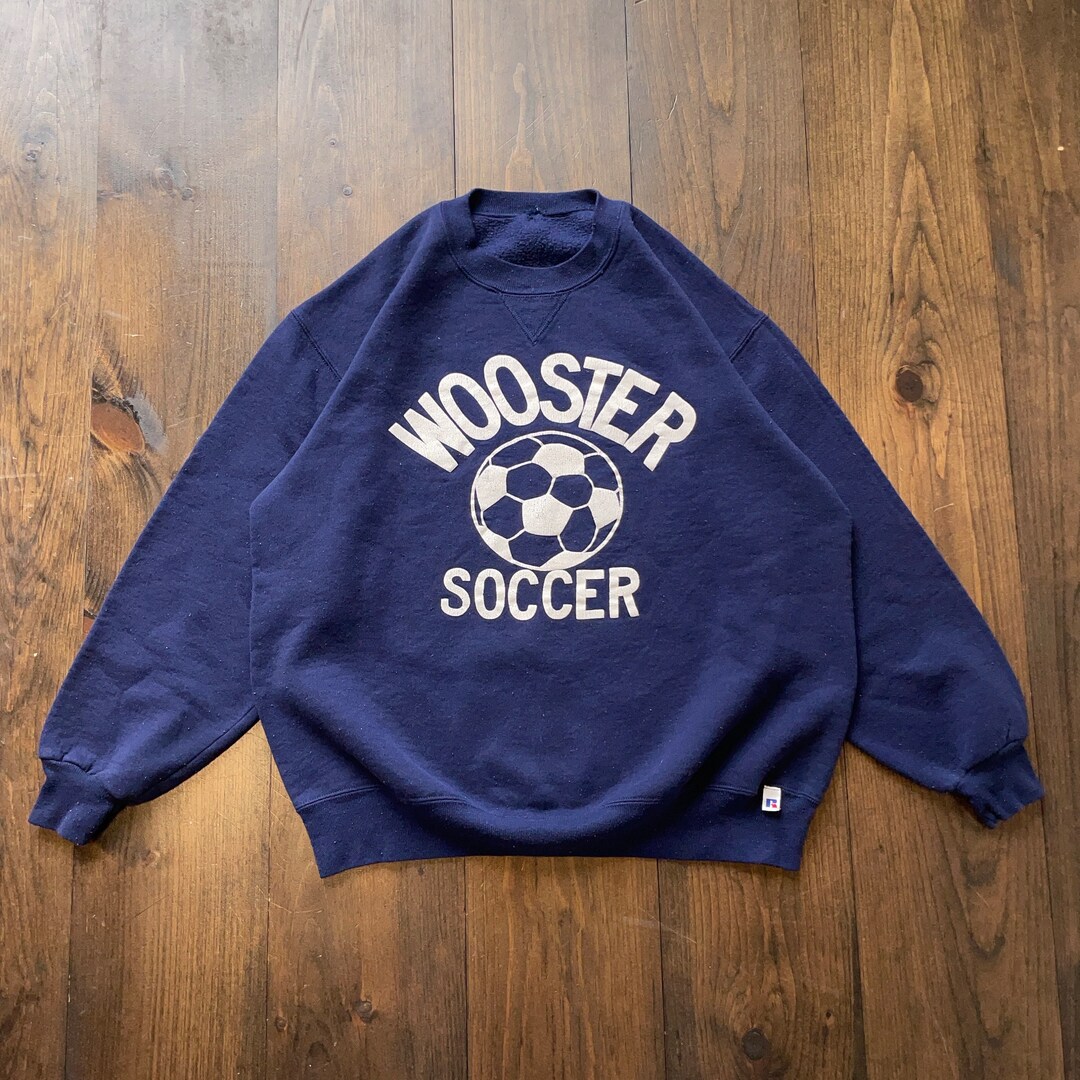 Vintage 1980s Wooster Soccer Ball Russell Athletic Graphic Print ...