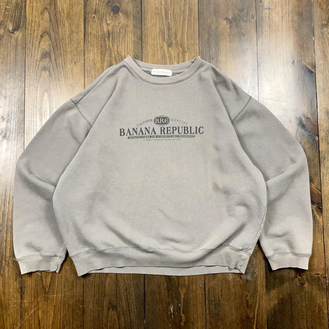 Vintage Banana Republic Brand Logo Crewneck Sweatshirt / See ...