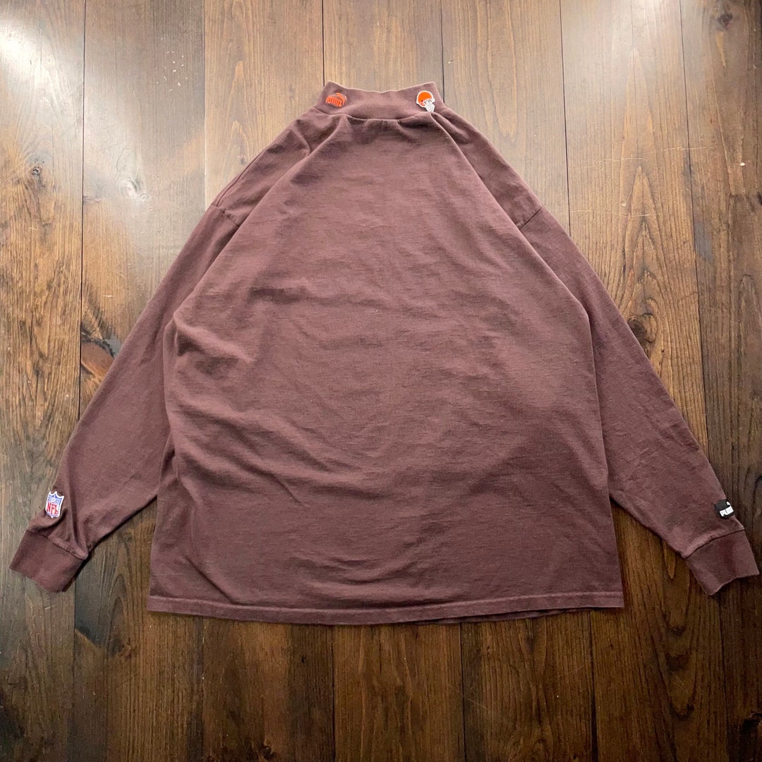 Vintage 1990s Cleveland Browns NFL American Football Turtleneck Long ...
