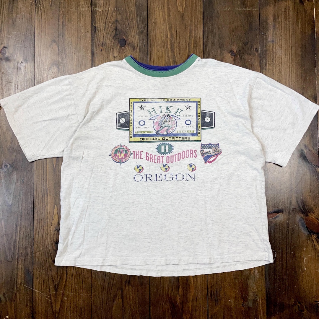 Vintage 1990s Hiking Oregon the Great Outdoor Nature Graphic Shirt ...