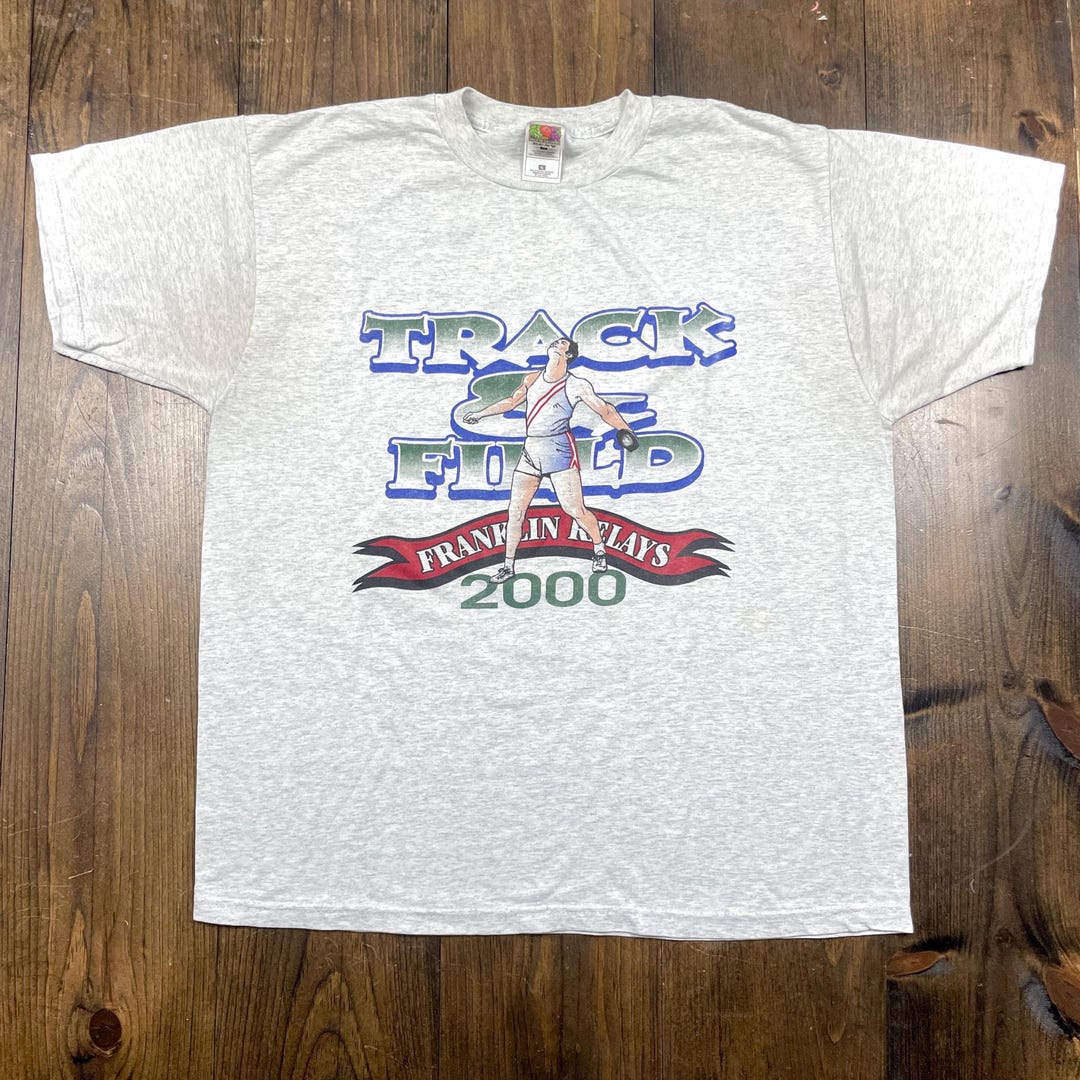Vintage 2000 Track and Field Marathon Run Graphic Shirt / Size XL - Etsy