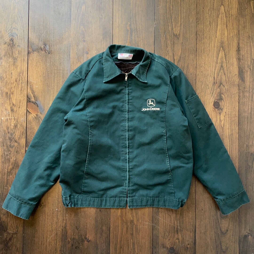 Vintage 1980s John Deere Farming Agriculture Hagerstown Fleece Lined ...