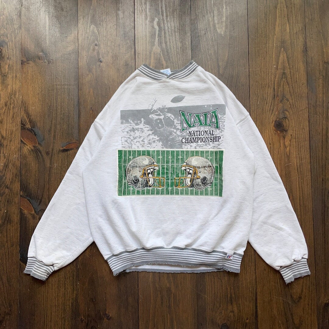 Vintage 1990s College Football NAIA National Championship Crewneck ...