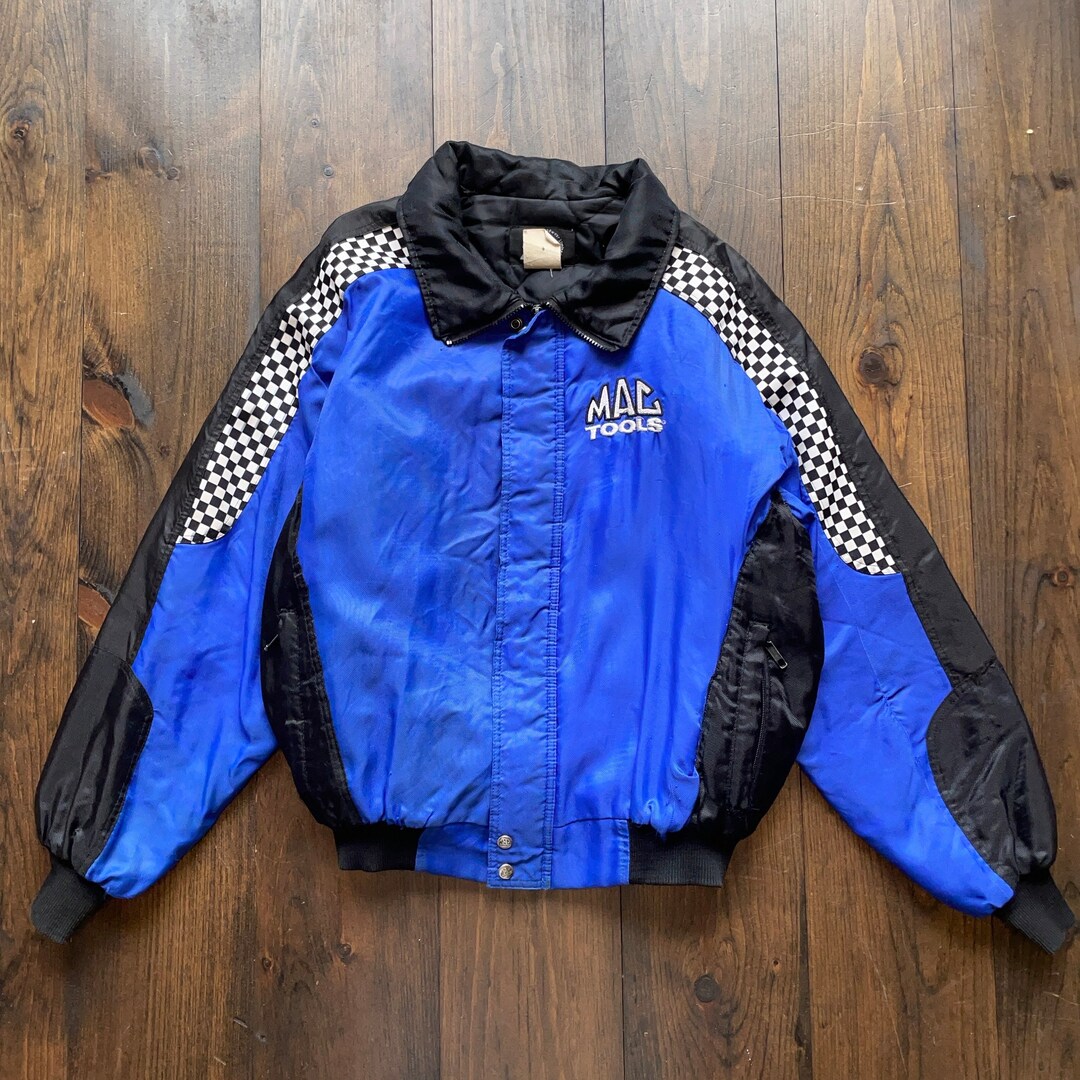 Vintage 1990s Mac Tools Racing Bomber Jacket / Size Large - Etsy