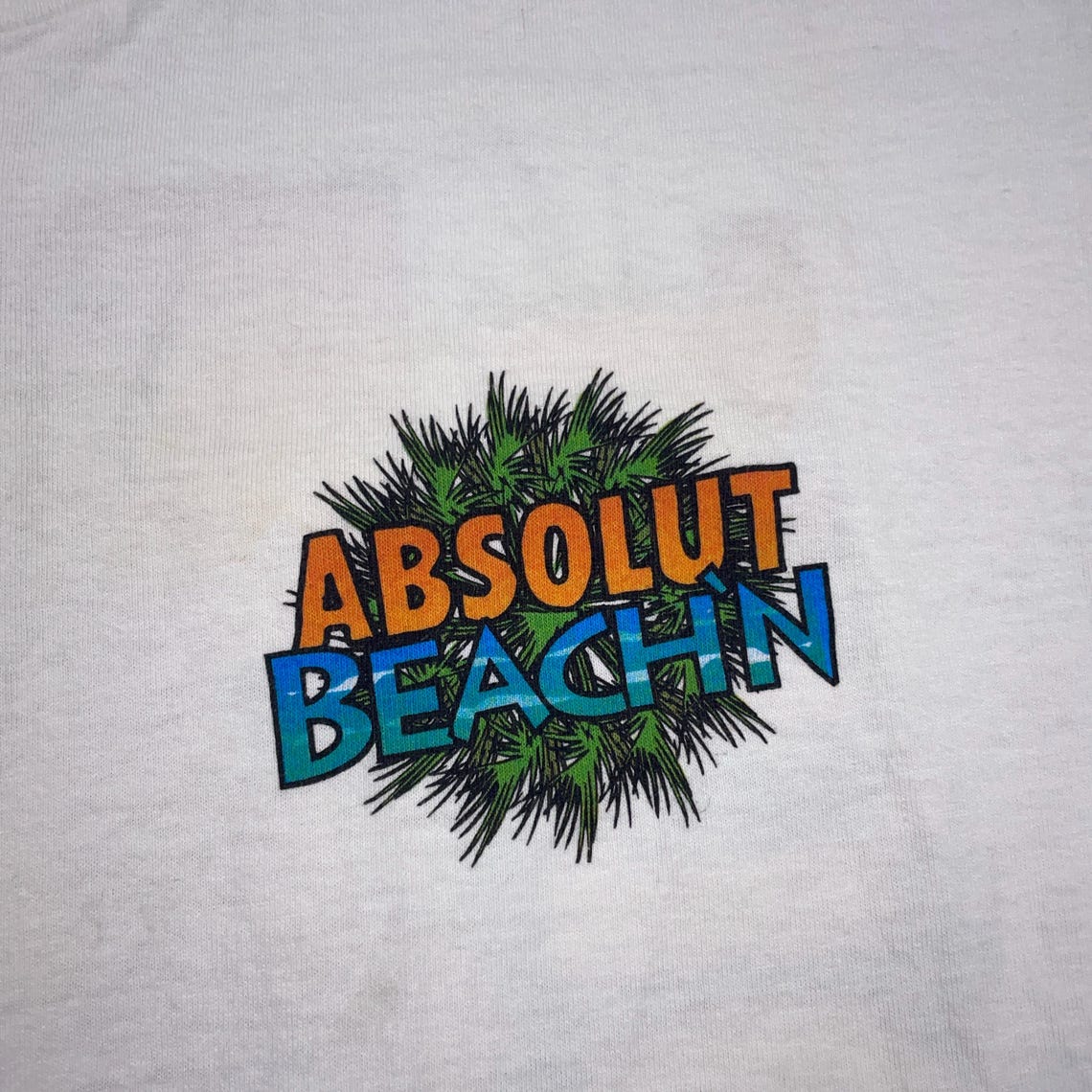 Vintage 1994 Absolut Vodka Beach Babe Alcohol Promotional Single Stitch ...