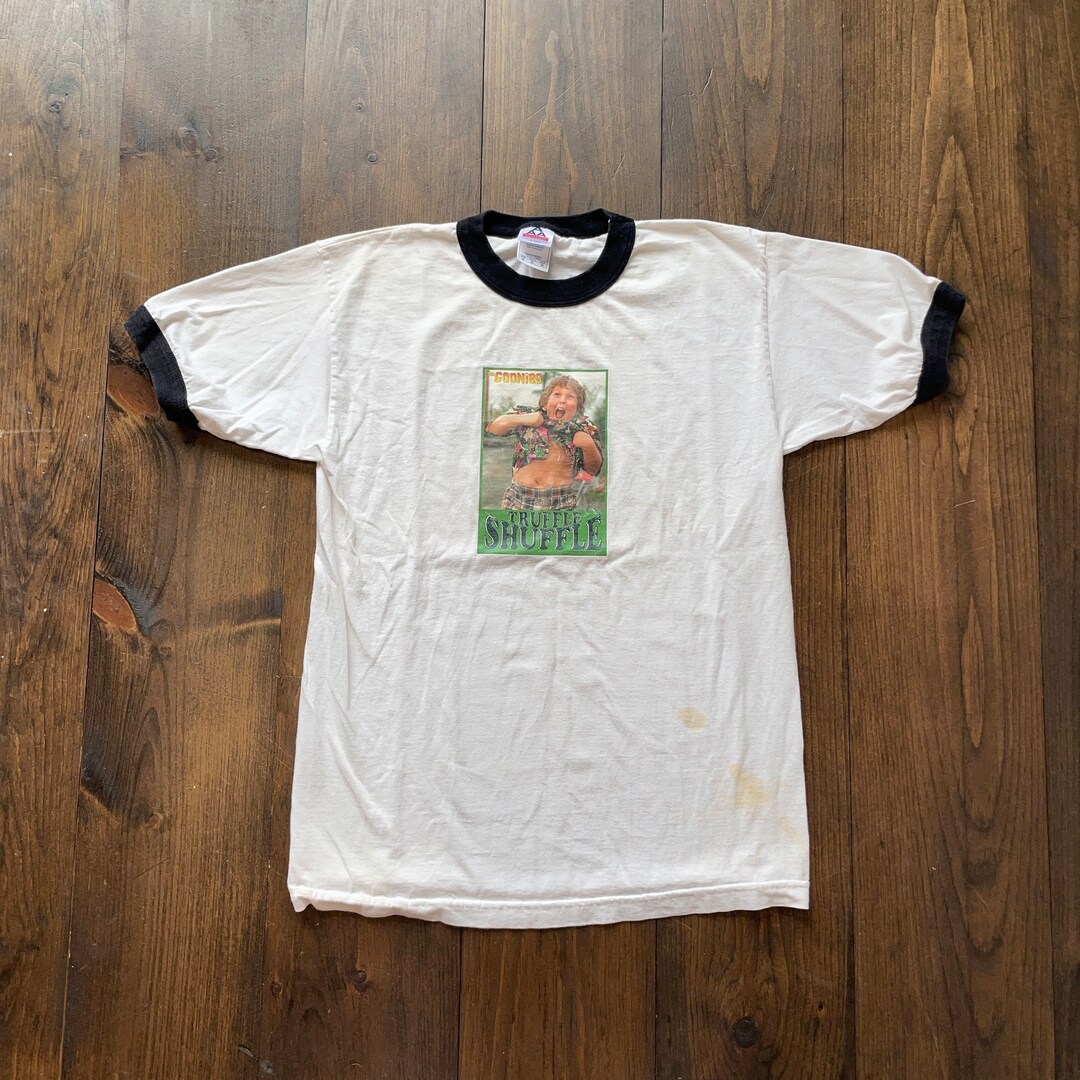 Vintage the Goonies Truffle Shuffle Ringer Graphic Shirt / Tag Size ...