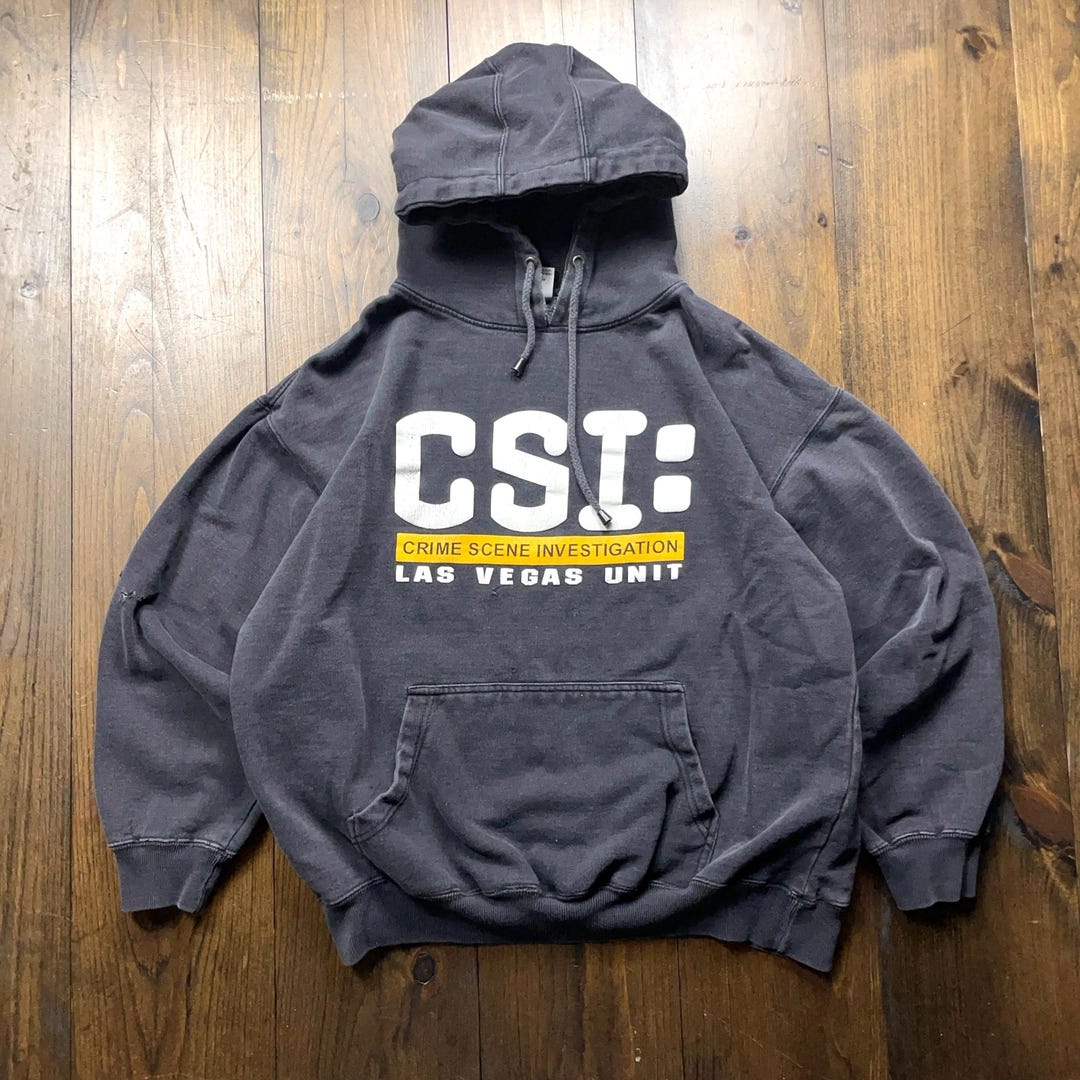 Vintage 1990s CSI Crime Scene Investigation Las Vegas Unit Hoodie ...