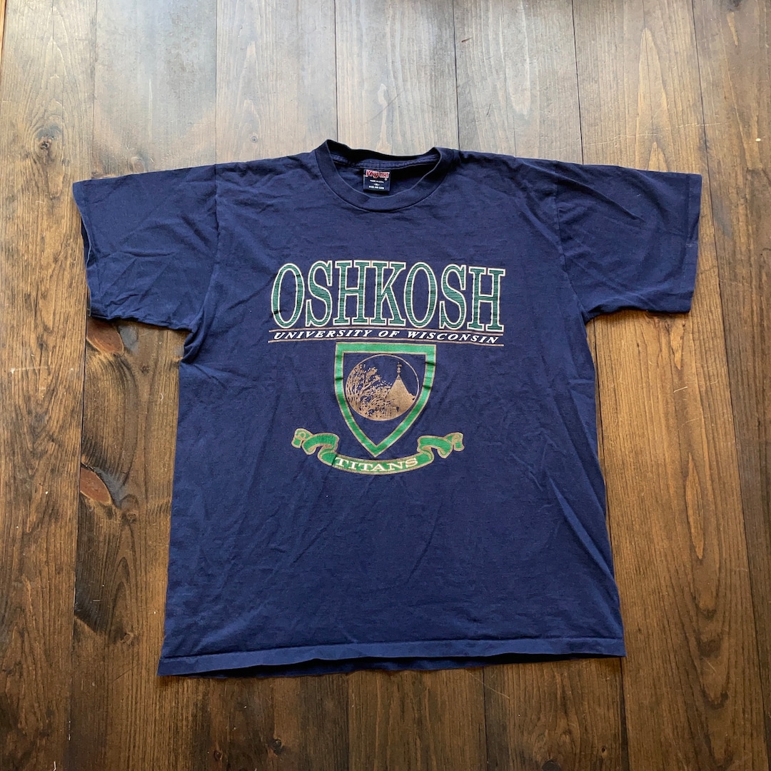 Vintage 1990s Oshkosh University of Wisconsin College Varsity Single ...
