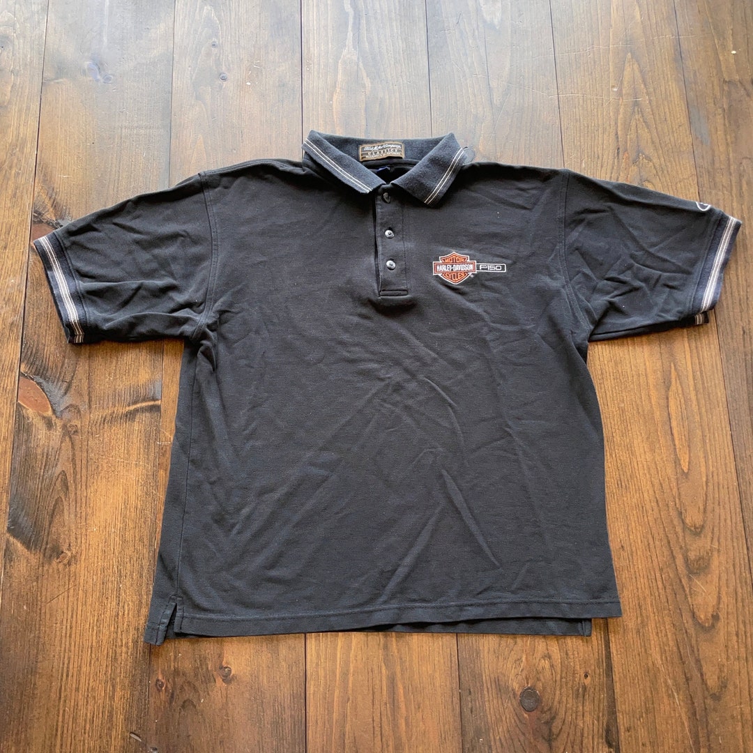 Vintage Harley Davidson Ford Logo Motorcycle Chopper Biker Graphic ...