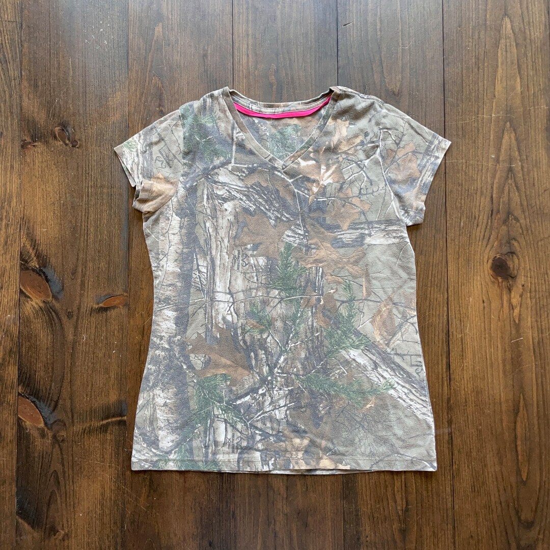 Vintage Realtree Camo Camouflage Forest Leaves Graphic Shirt / See ...