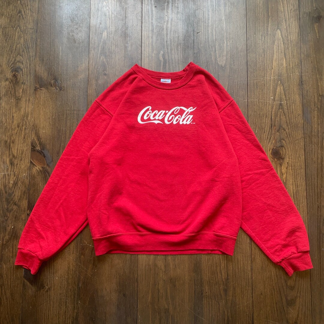 Vintage 1990s Coca Cola Drink Soda Logo Crewneck Sweatshirt / Size ...