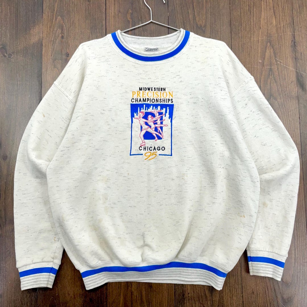 Vintage 1995 Figure Skating Chicago Crewneck Sweatshirt / Made in USA ...