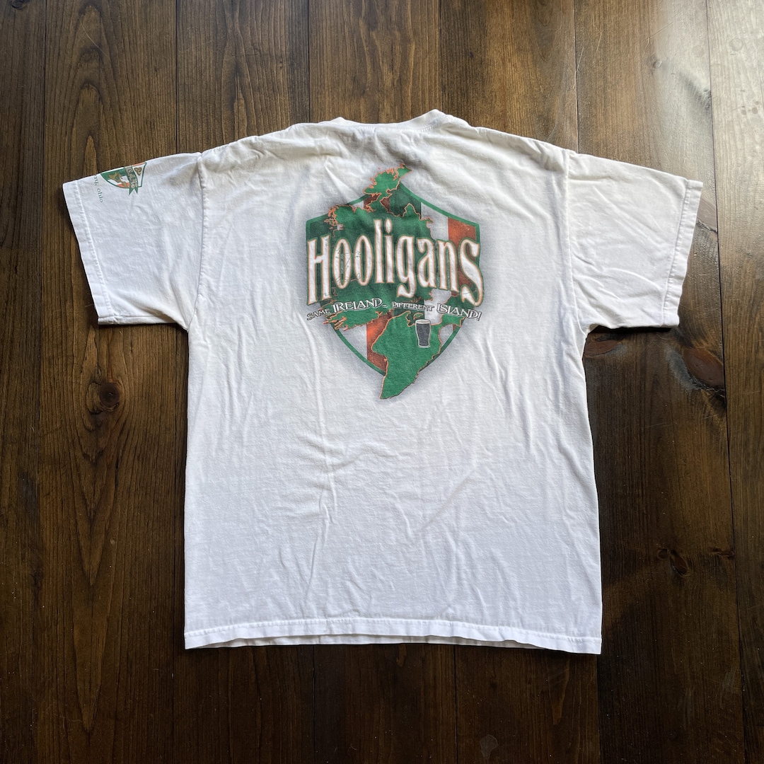 Vintage 1990s Hooligans Ireland Irish Pub Bar Tavern Graphic Shirt / Size Large - Etsy