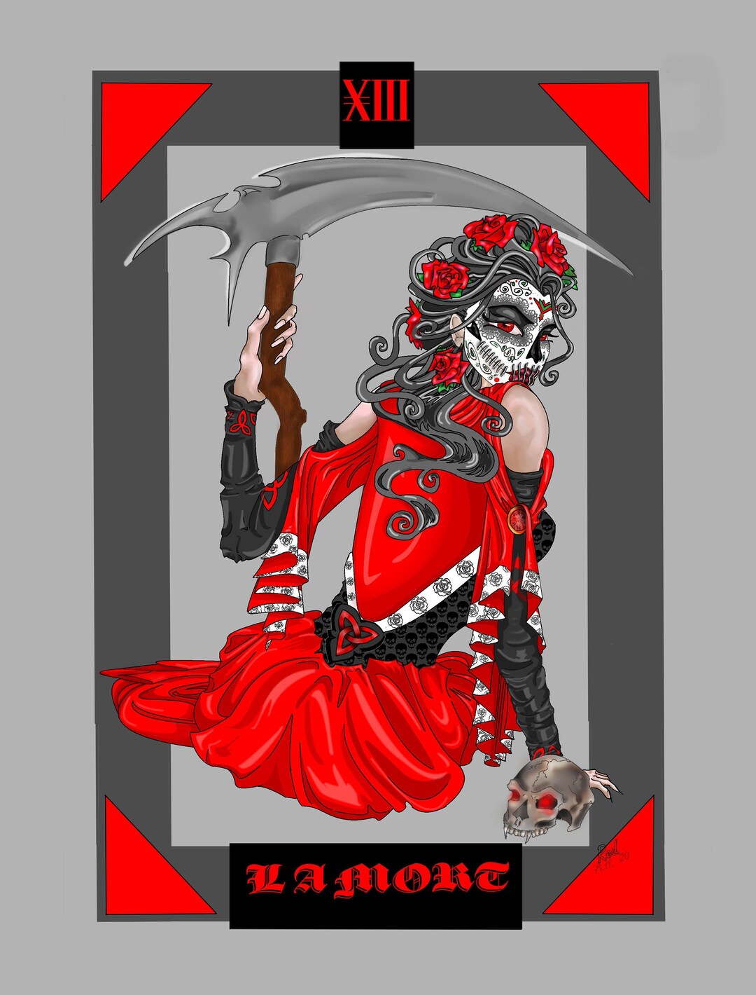 Lady Death, Art Print - Etsy