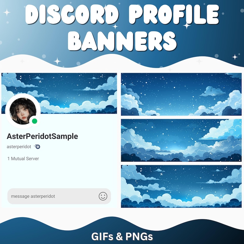 Blue Discord Banner - Etsy