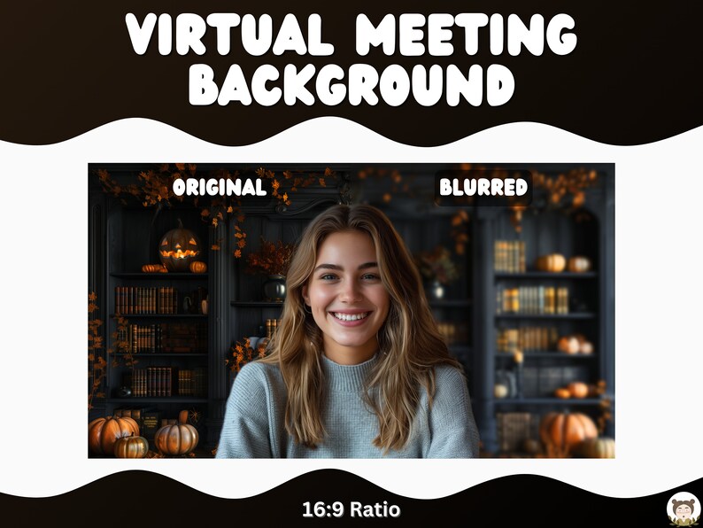 Zoom Background Office Background Fall Virtual Meeting Background ...