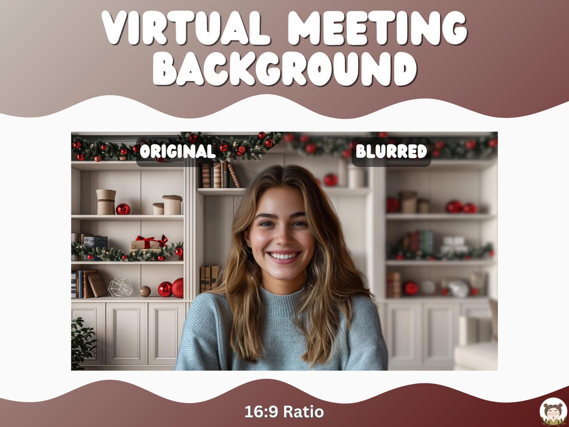 Zoom Background Office Background Holiday Virtual Meeting Background ...