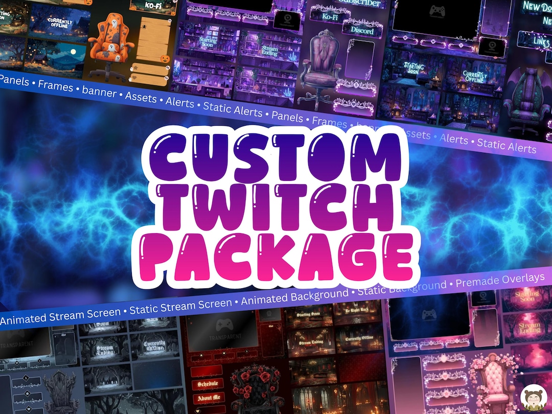 Custom Twitch Stream Package Alerts Twitch Pack Personalize Gift ...