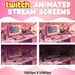 Animated Stream Screen Overlay Pink for Twitch Pink Twitch Overlay ...