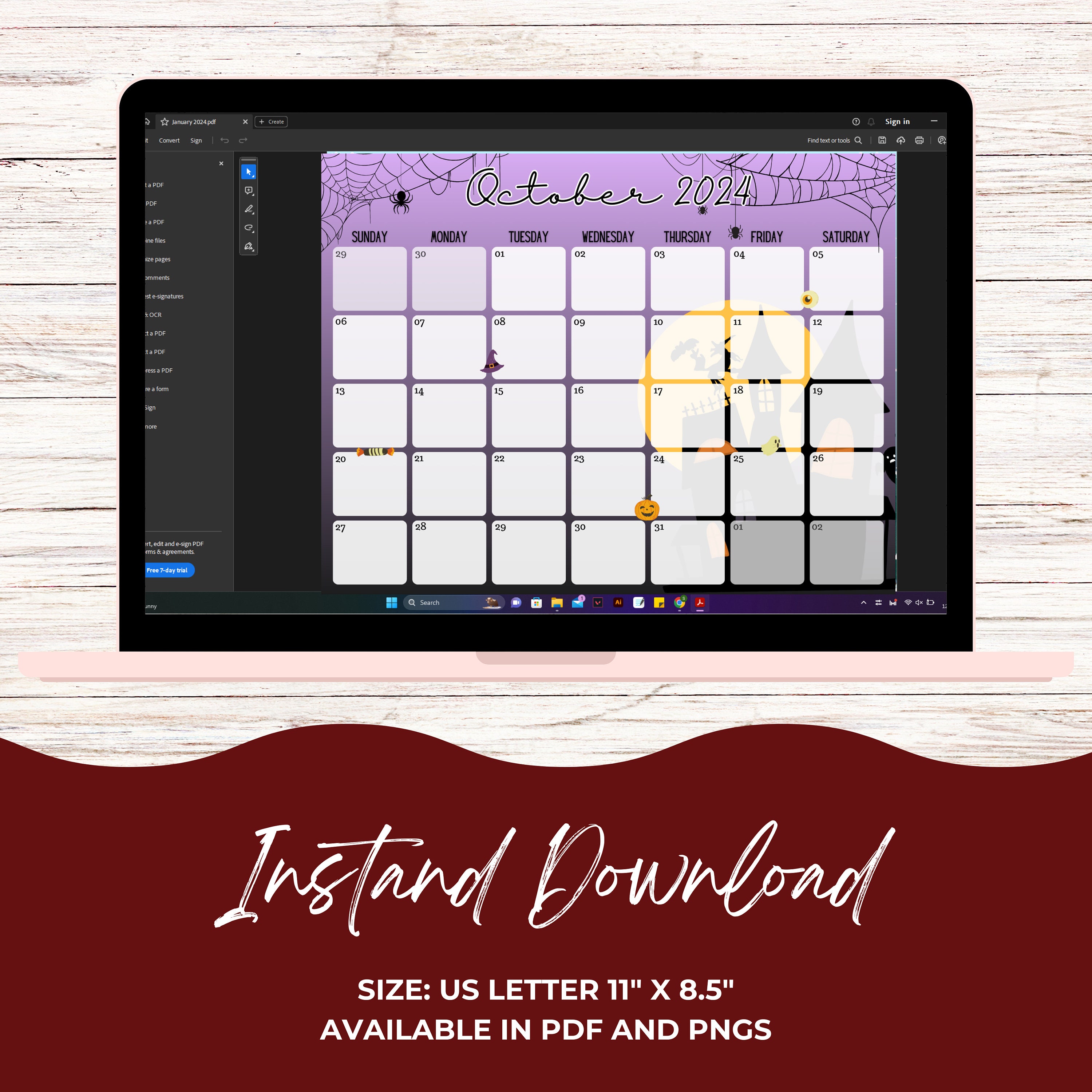 Editable October Calendar 2024 sunday Starts, Printable Fillable ...