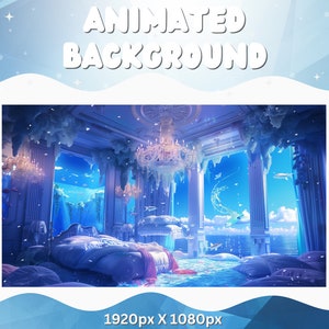Vtuber Animated Background Twitch Lofi Stream Overlay Vtuber Seamless ...
