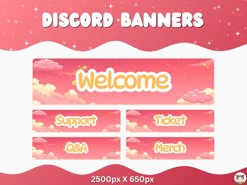 Discord Channel Banners Discord Headers Dividers Discord Graphics ...
