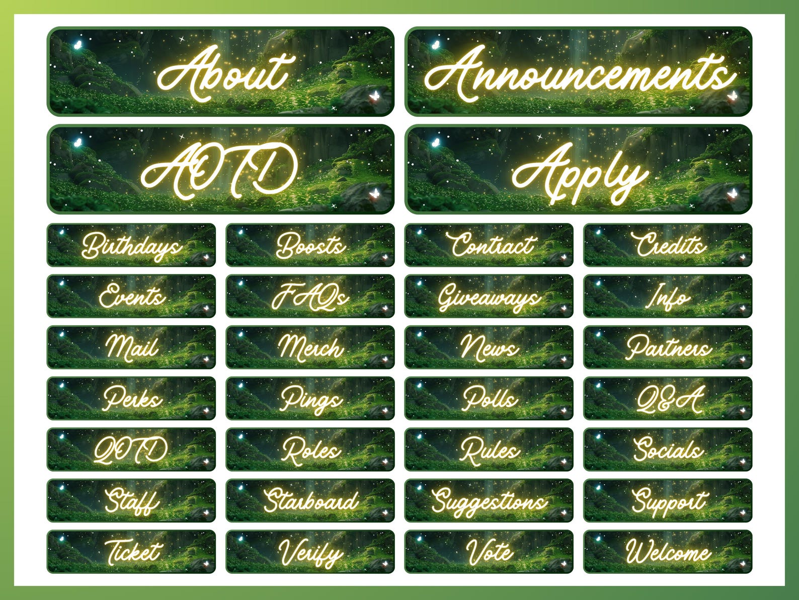 Discord Channel Banners Discord Headers Dividers Discord Graphics ...