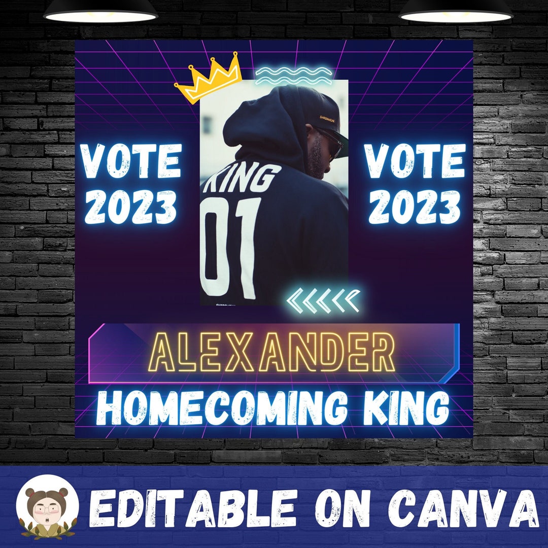 Vote Homecoming King Flyer Campaign Flyer Class Campaign Flyer Election ...