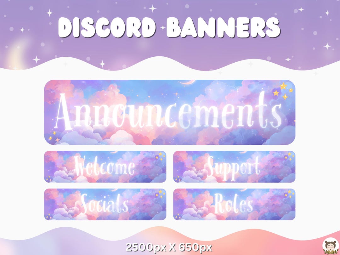 Discord Channel Banners Discord Headers Dividers Discord Graphics ...