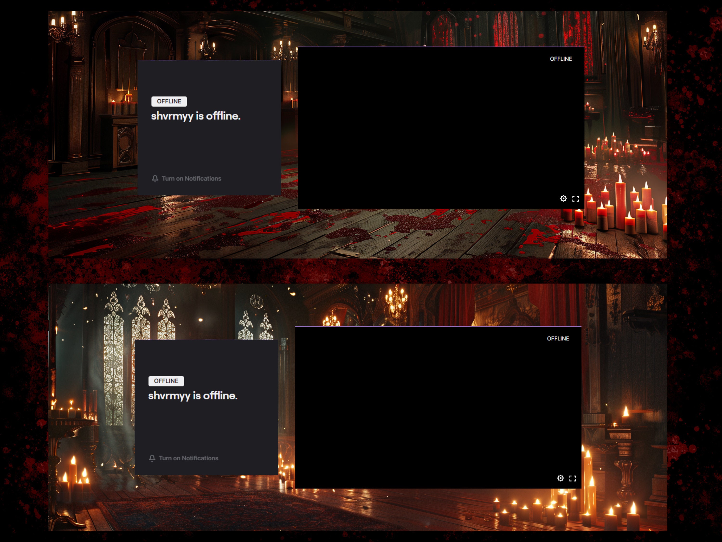 Vtuber Animated Background Red Vampire Lair Twitch Fantasy Stream ...