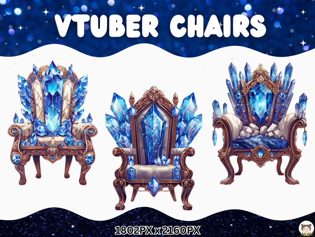Vtuber Gaming Chair Vtuber Assets Red Gaming Chair Red Rose Gothic ...