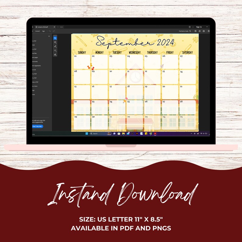 Editable September Calendar 2024 sunday Starts, Printable Fillable ...
