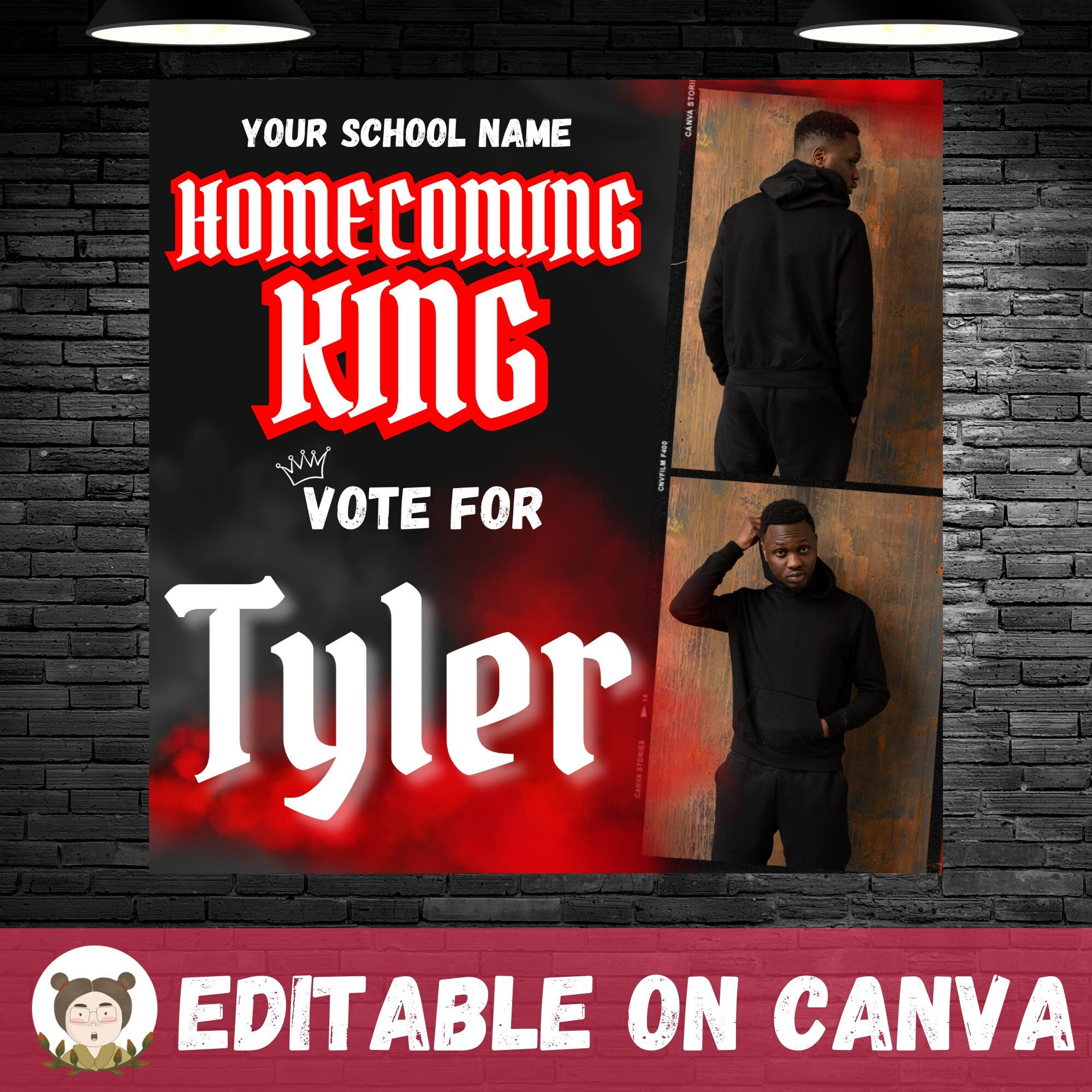 Vote Homecoming King Flyer Campaign Flyer Class Campaign Flyer Election ...