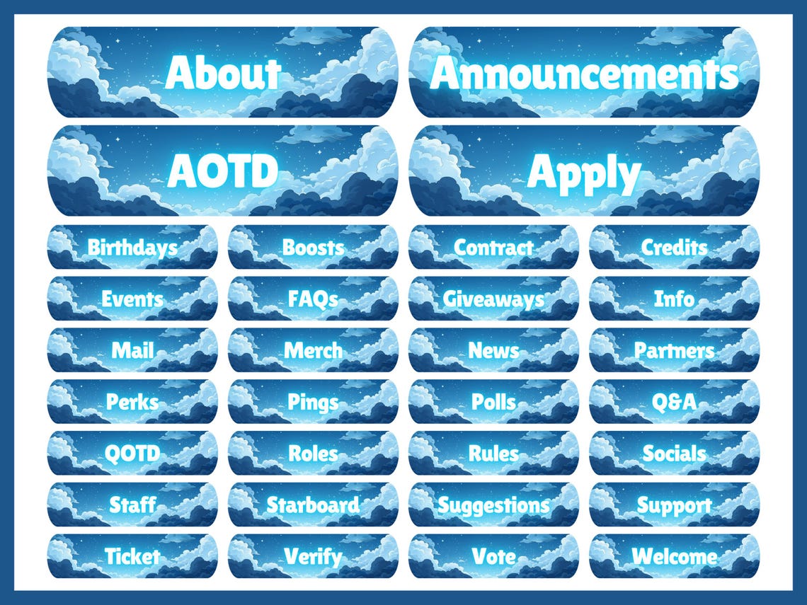 Discord Channel Banners Discord Headers Dividers Discord Graphics ...