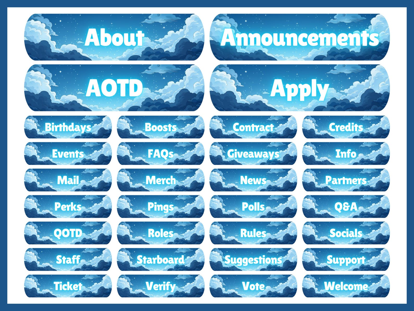 Discord Channel Banners Discord Headers Dividers Discord Graphics ...