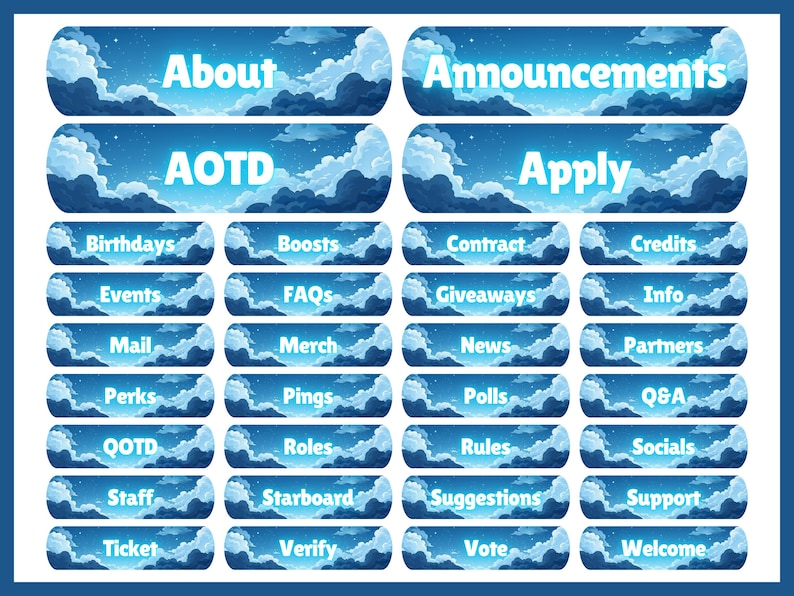 Discord Channel Banners Discord Headers Dividers Discord Graphics ...