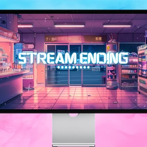 Stream Screens Lofi Store Neon Pink Blue Starting Soon Screen Stream ...