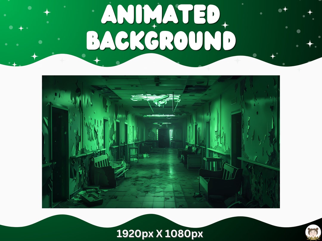 Vtuber Animated Background Scary Horror Haunted Twitch Stream Overlay ...